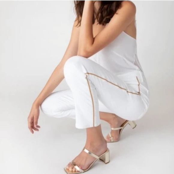 J Brand | Jeans | J Brand Ruby High Rise Blanc Gold Braid Jeans 26 ...